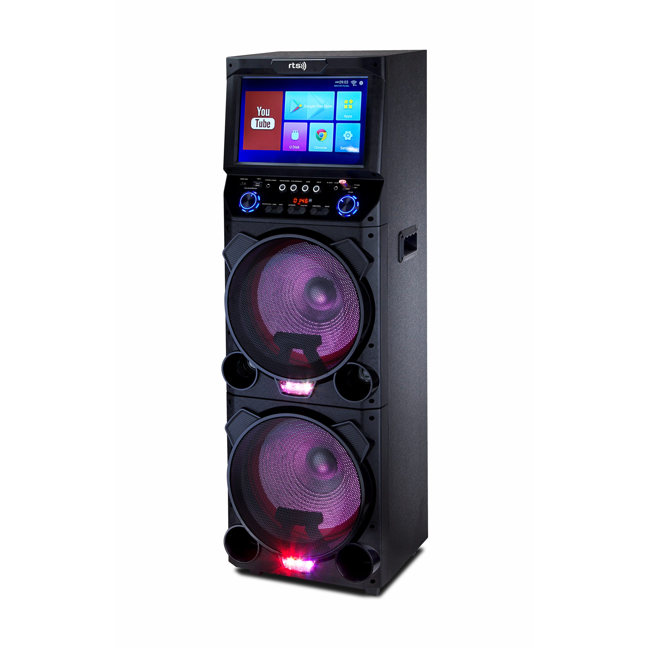 Boxa RTS-8215 Smart cu Tabletă & Microfon Wireless